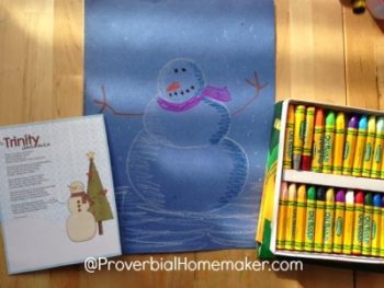 Art Day: Trinity Snowman Project - Proverbial Homemaker