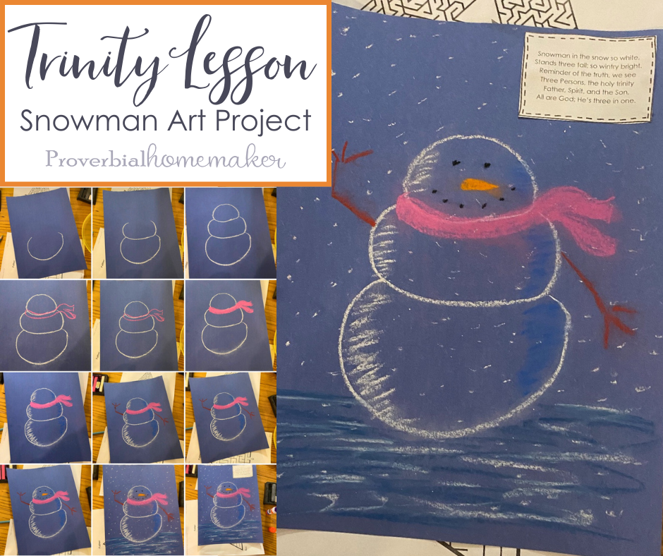 Art Day: Trinity Snowman Project - Proverbial Homemaker