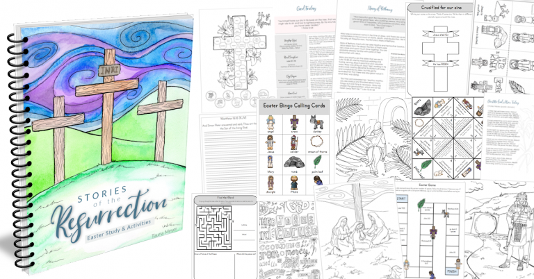 Free Resurrection Sunday "He is Risen" Activity Worksheets Printables