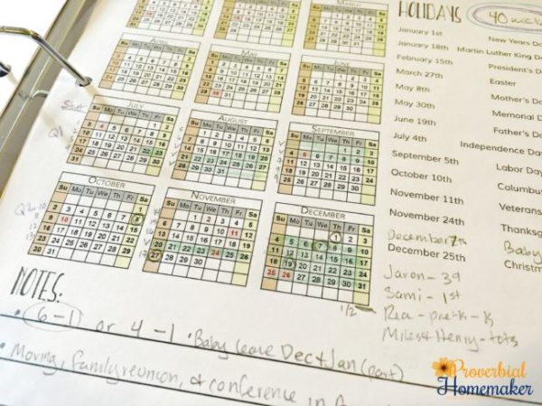 Easy Tips for Planning the Homeschool Year - Proverbial Homemaker