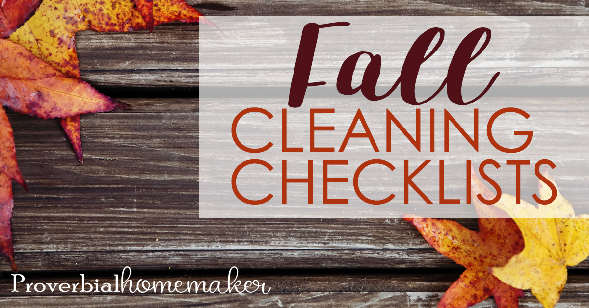 Fall Cleaning & Decluttering (+ Free Fall Cleaning Checklists!)