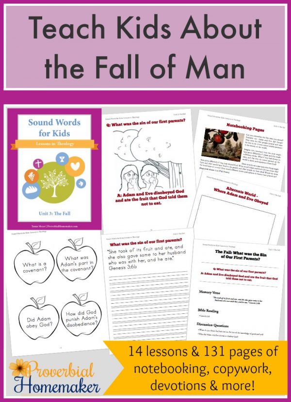 Teach Kids About the Fall of Man - Proverbial Homemaker