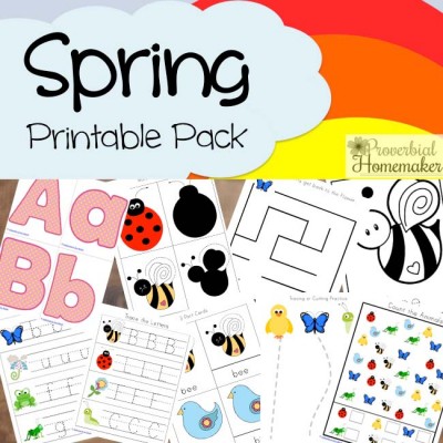 Spring Printable Pack (70 Pages of Learning Fun) - Proverbial Homemaker