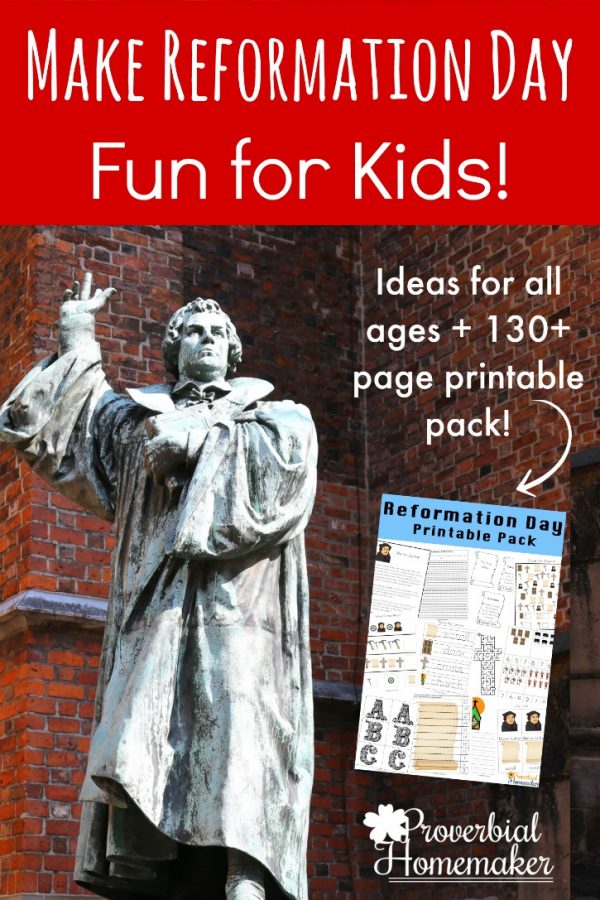Fun Reformation Day Printables & Activities Your Kids WIll Love