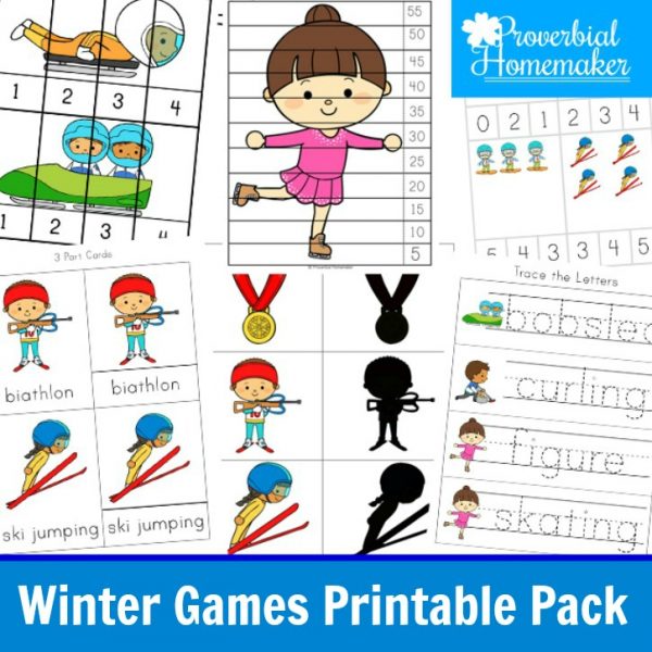 25+ Winter Games Printables and Activities - Proverbial Homemaker
