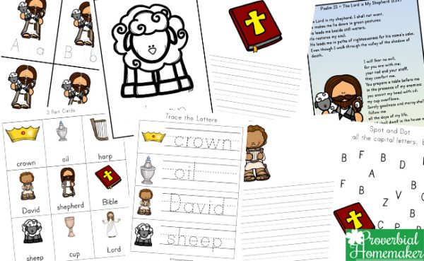 Psalm 23 Printable Pack - Proverbial Homemaker