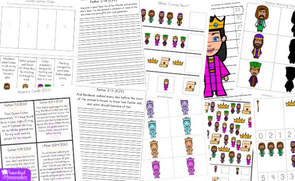 Queen Esther Printable Pack - Proverbial Homemaker
