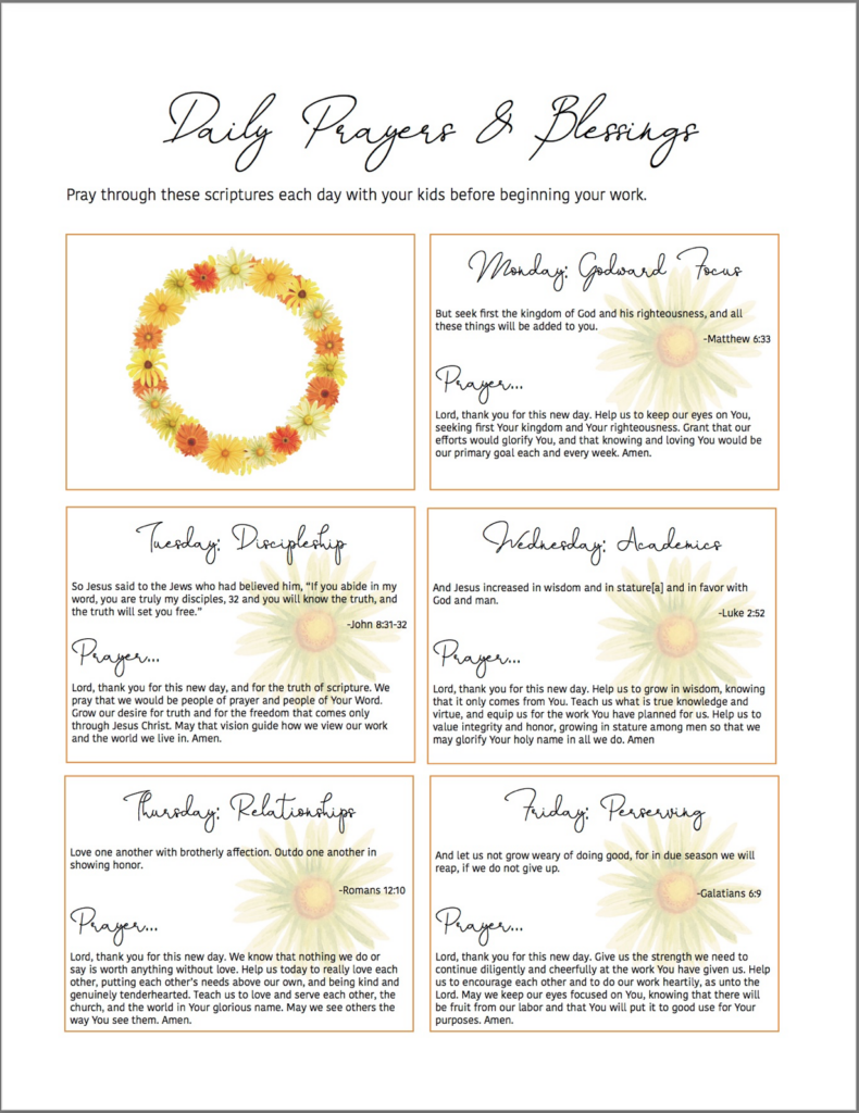 Homeschool Prayer - Tools and encouragement for moms