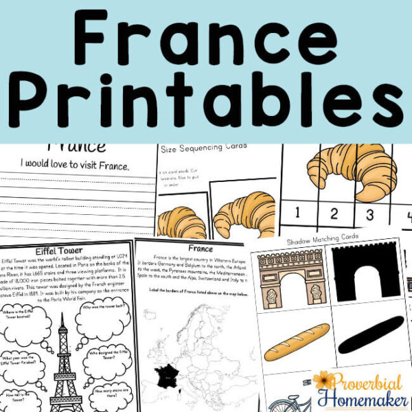 FREE France Printable + Facts and Learning Activities - Proverbial ...