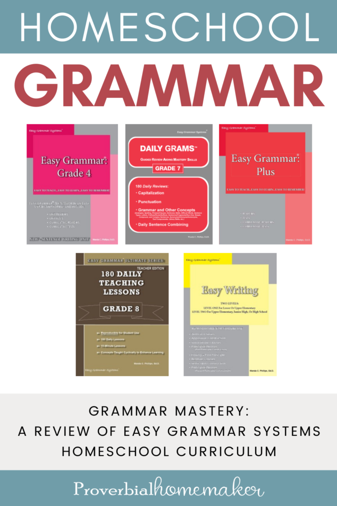 Teaching Homeschool Grammar: A Review of Easy Grammar Curriculum