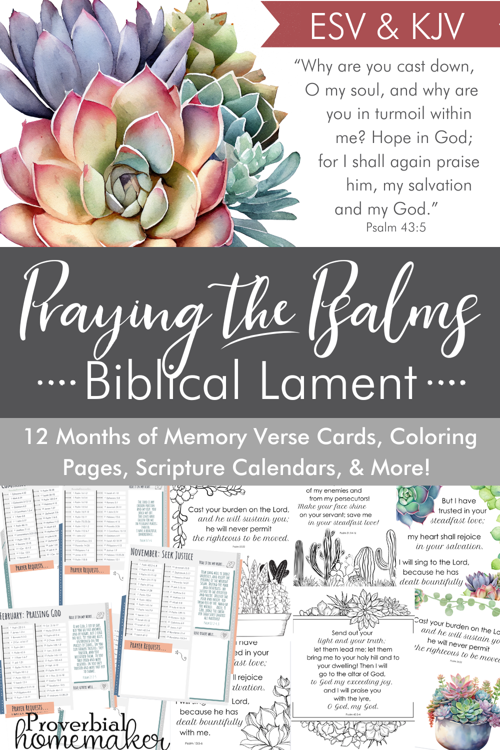 Biblical Lament: A FREE Family Devotion & Scripture Printable Pack